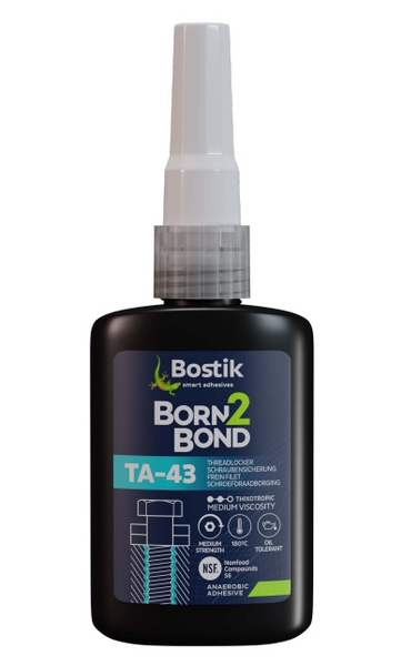 Buy Bostik Born2Bond TA-43 Threadlocking Adhesive - 1 lb Flat Top Can ...