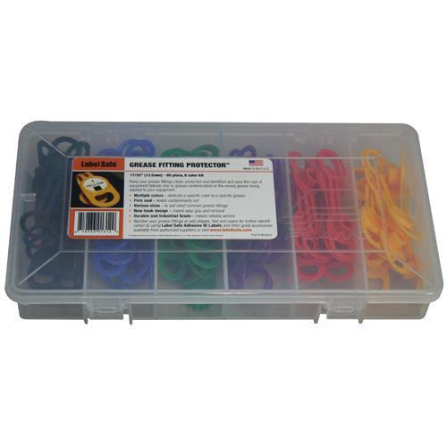Buy Oil Safe 900933 Grease Fitting Protector Kit - 17/32" - 6 Color ...